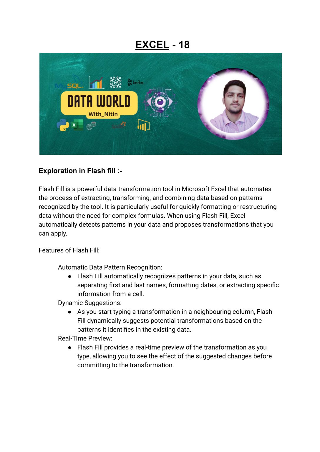 NITIN BHATT on LinkedIn: #learningjourney #dataexcellence #excel # ... NITIN BHATT on LinkedIn: #learningjourney #dataexcellence #excel # ...