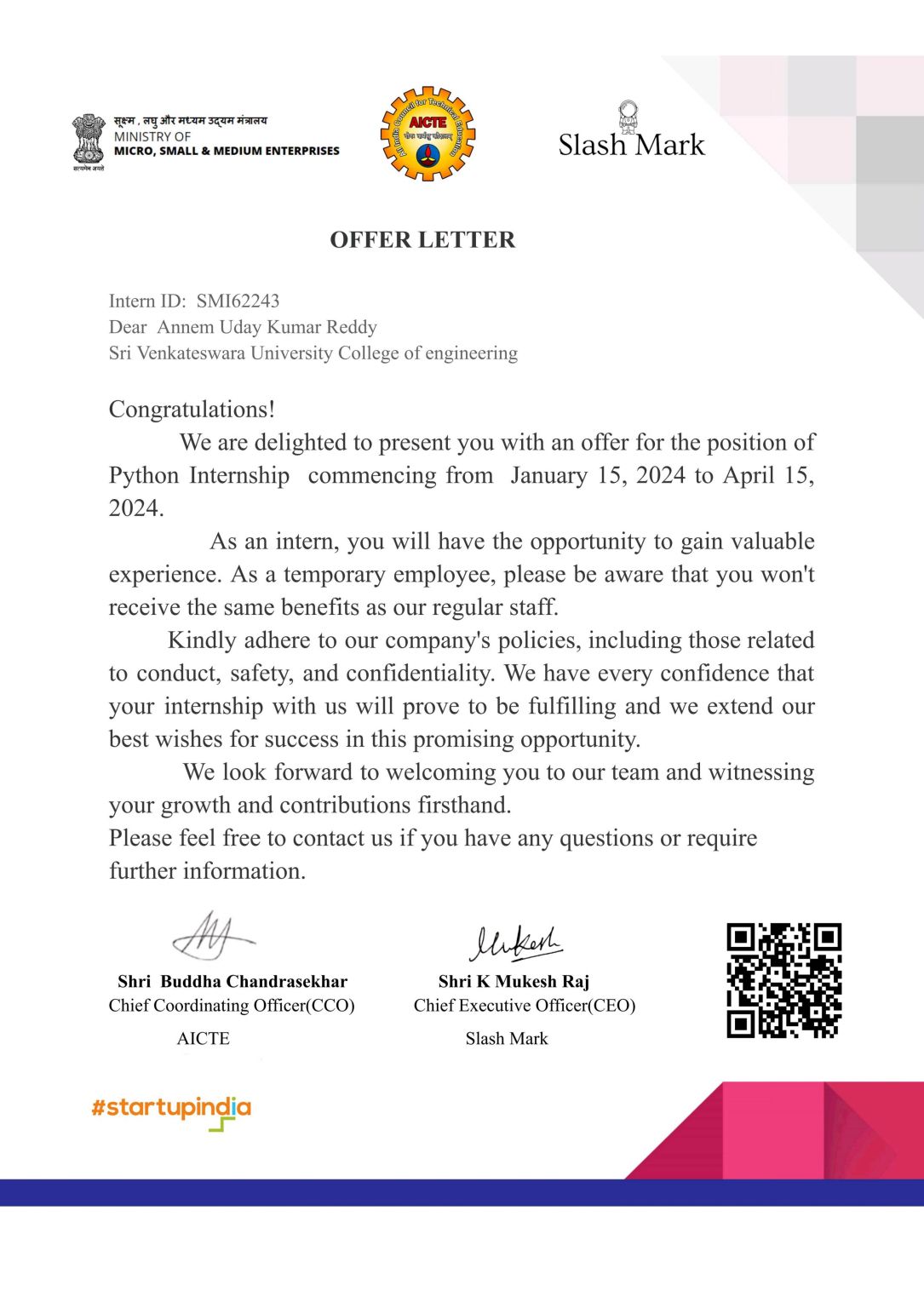 ANNEM UDAY KUMAR REDDY posted on LinkedIn ANNEM UDAY KUMAR REDDY posted on LinkedIn