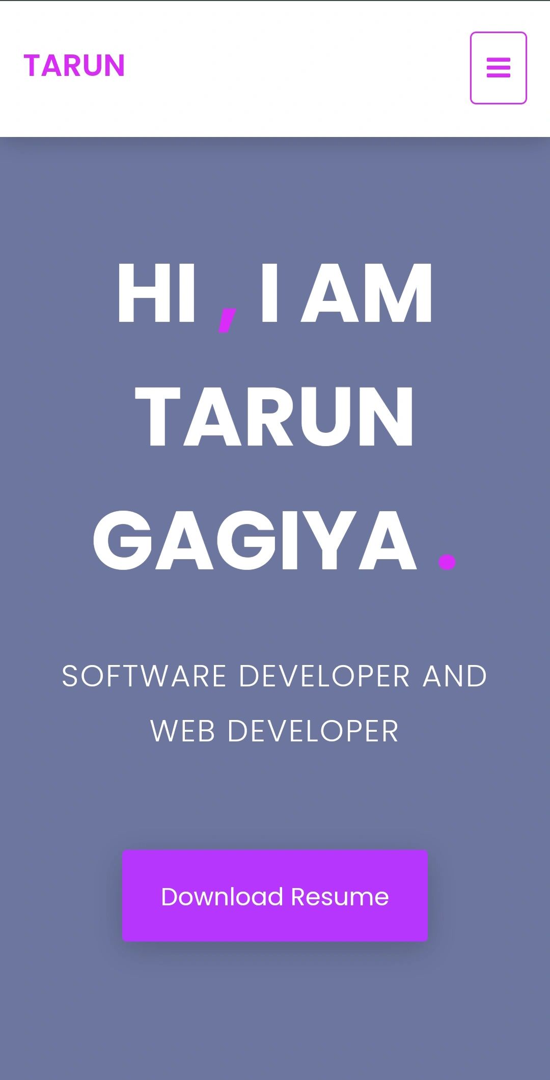 I completed my fully responsive profile website 💻 using HTML,CSS ... I completed my fully responsive profile website 💻 using HTML,CSS ...