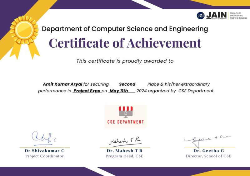 Amit Kumar Aryal on LinkedIn: #cse #project #achievement #engineering # ... Amit Kumar Aryal on LinkedIn: #cse #project #achievement #engineering # ...