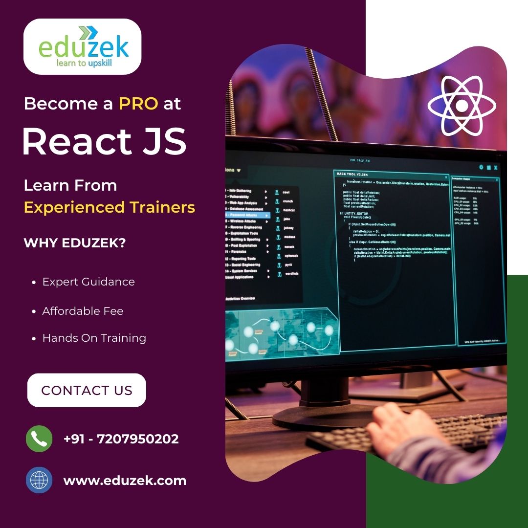 Eduzek on LinkedIn: #reactjs #onlinetraining #reactjs #javascript #html ... Eduzek on LinkedIn: #reactjs #onlinetraining #reactjs #javascript #html ...