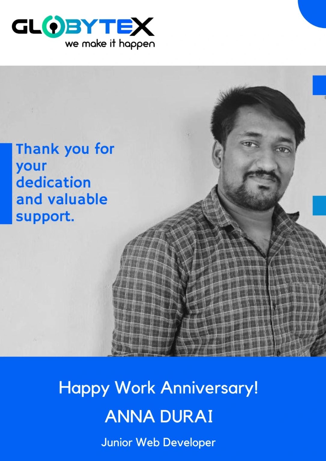 Globytex on LinkedIn: Congratulations Durai R Globytex on LinkedIn: Congratulations Durai R