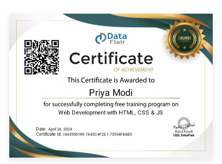 Priya Modi on LinkedIn: #webdevelopment #html #css #javascript #dataflair Priya Modi on LinkedIn: #webdevelopment #html #css #javascript #dataflair
