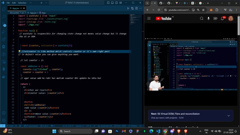 Learned about useState in react | Piyush Suthar posted on the topic ... Learned about useState in react | Piyush Suthar posted on the topic ...