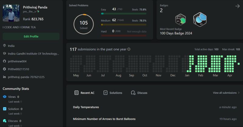 Prithviraj Panda on LinkedIn: #leetcode75 #leetcode75 #codenewbie #dsa ... Prithviraj Panda on LinkedIn: #leetcode75 #leetcode75 #codenewbie #dsa ...