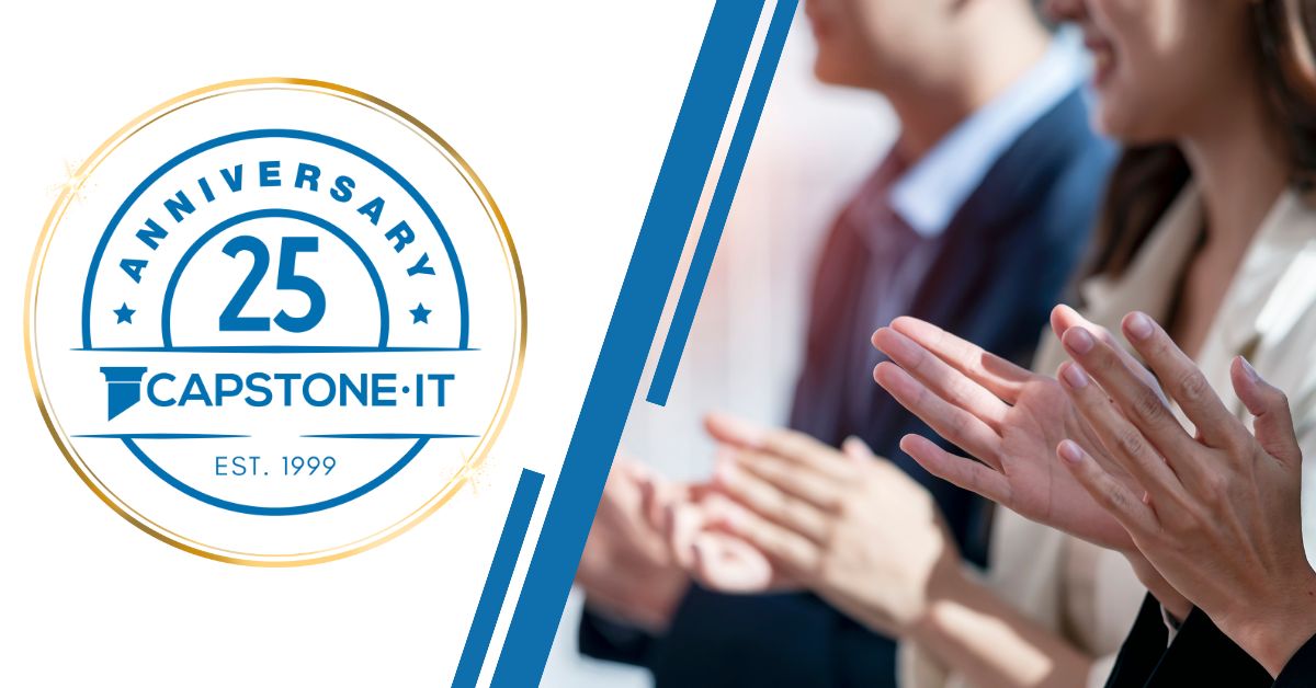 Tina Dudrey on LinkedIn: Capstone IT Celebrates 25 Years in Business Tina Dudrey on LinkedIn: Capstone IT Celebrates 25 Years in Business