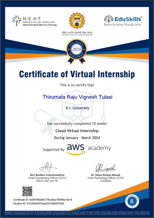 vignesh tulasi on LinkedIn: #awsacademy #aicteinternship #aicteneat # ... vignesh tulasi on LinkedIn: #awsacademy #aicteinternship #aicteneat # ...