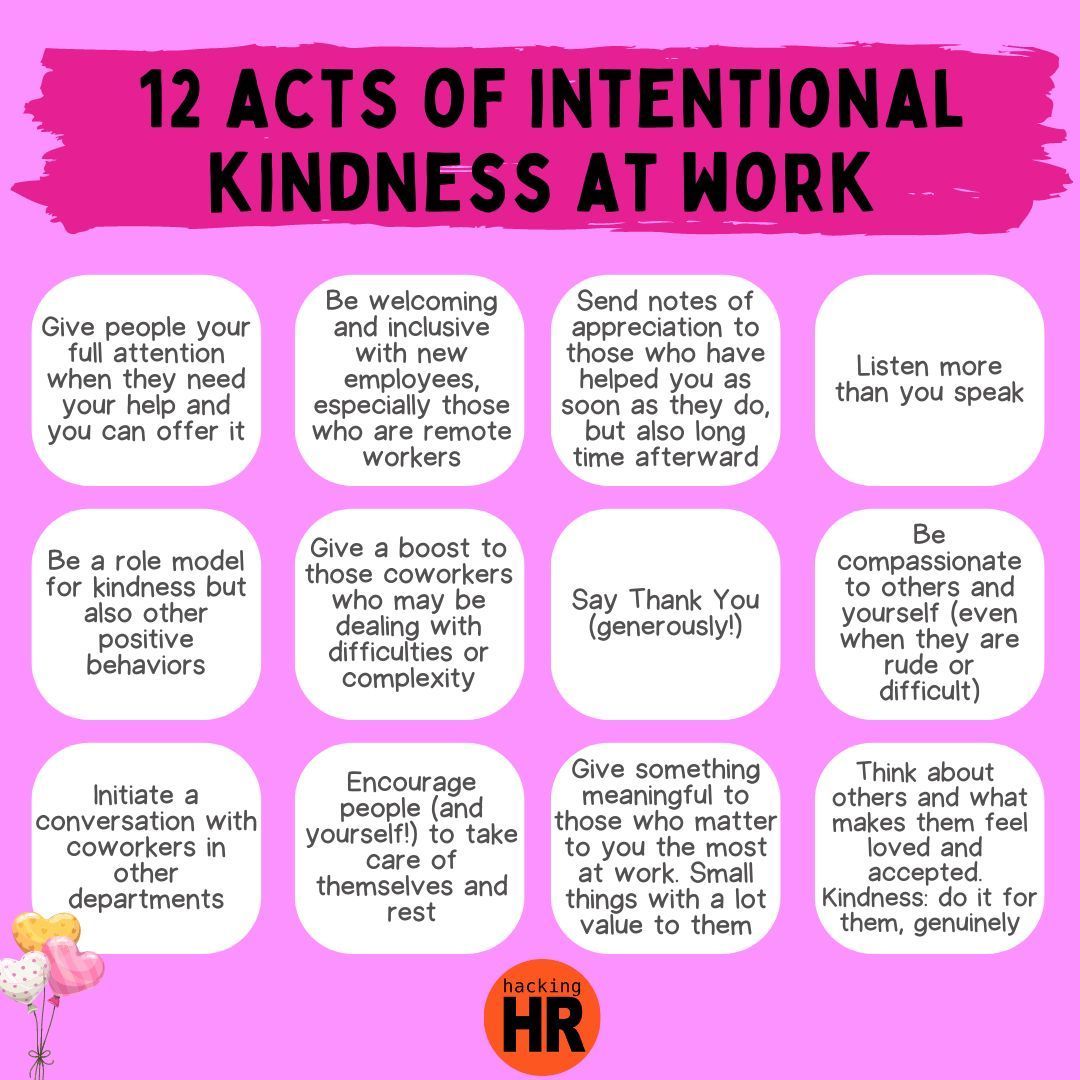 Hacking HR on LinkedIn: #kindness #hackinghr #hr | 12 comments Hacking HR on LinkedIn: #kindness #hackinghr #hr | 12 comments