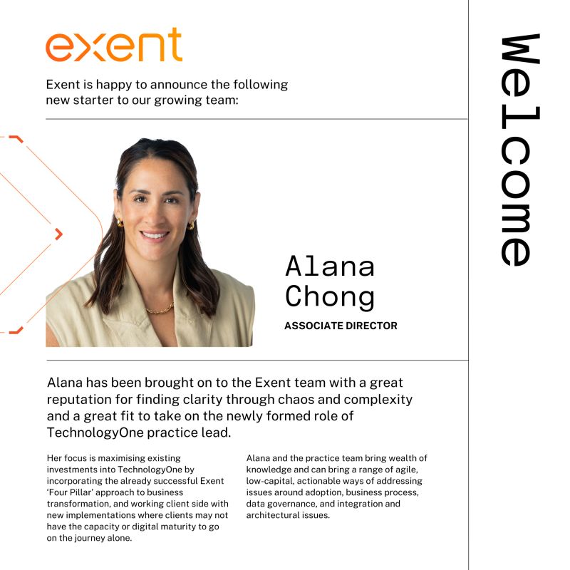 Exent on LinkedIn: Exent are pleased to announce that Alana Geraets ... Exent on LinkedIn: Exent are pleased to announce that Alana Geraets ...