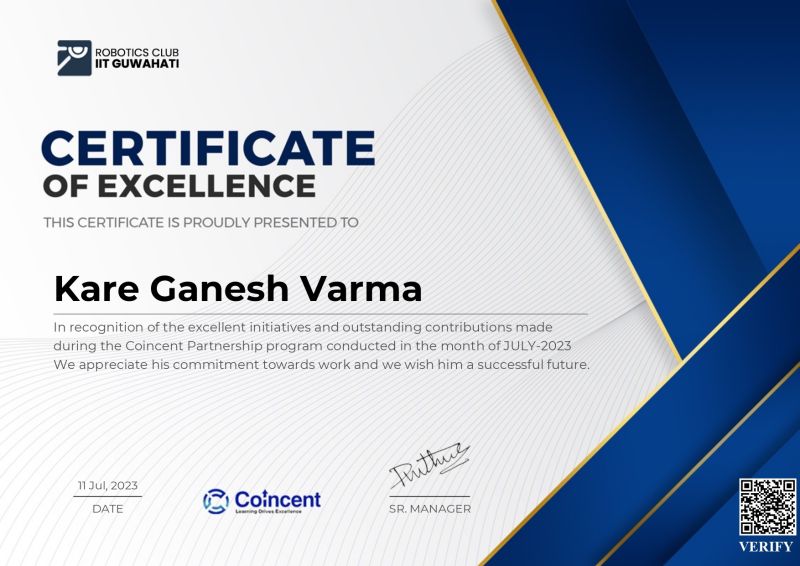 Ganesh Varma Kare on LinkedIn: #iitguwahati #robotics #iit #coincent # ... Ganesh Varma Kare on LinkedIn: #iitguwahati #robotics #iit #coincent # ...