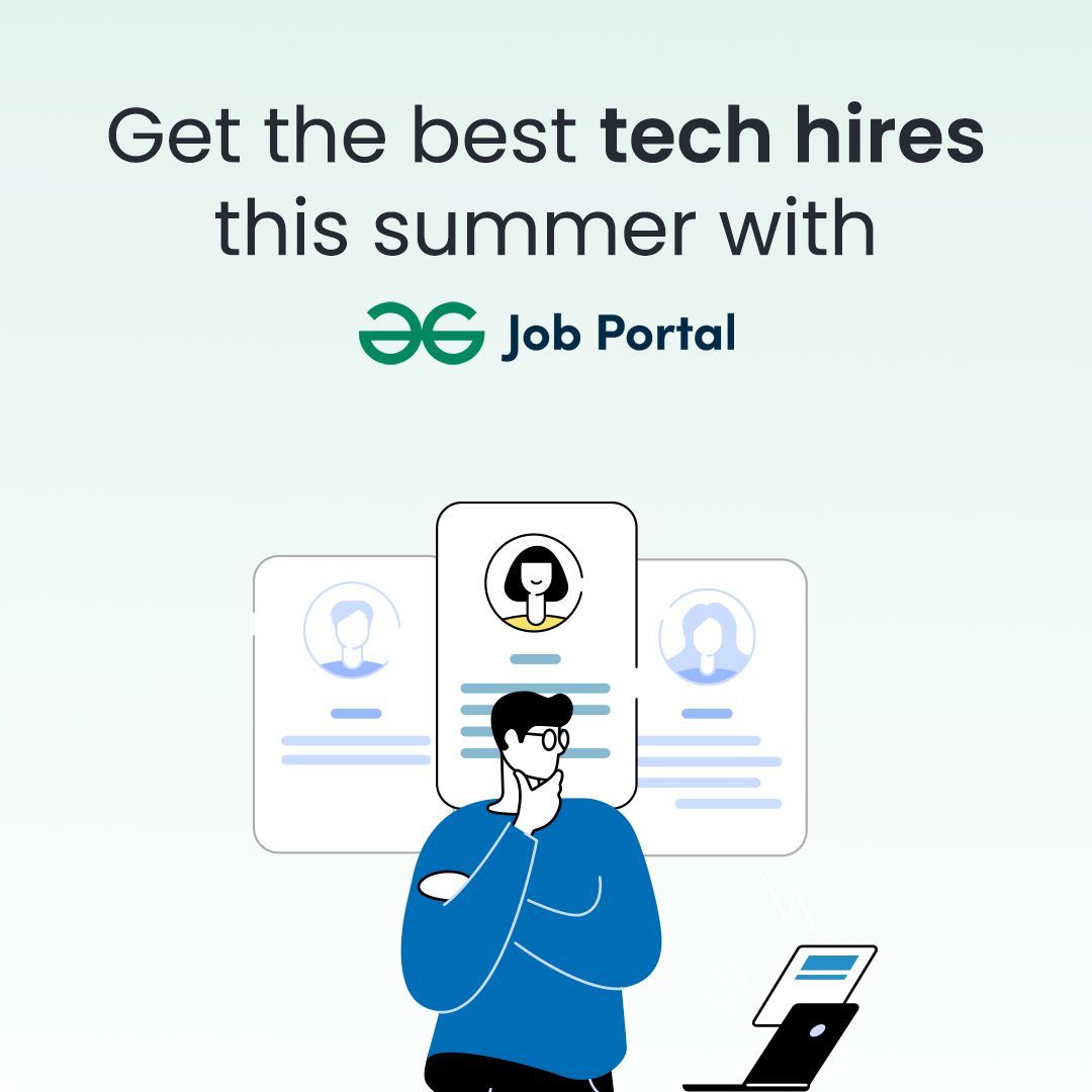 Job Portal by GeeksforGeeks on LinkedIn: #techhires #gfgjobportal # ... Job Portal by GeeksforGeeks on LinkedIn: #techhires #gfgjobportal # ...