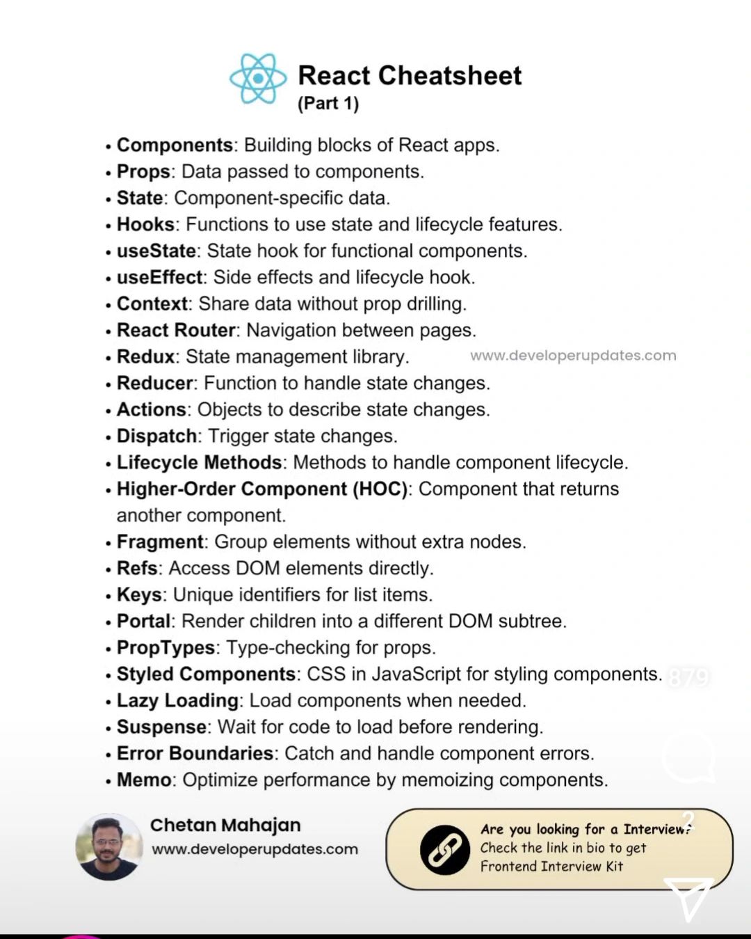 Raj kumar Poola on LinkedIn: React Cheat sheet Raj kumar Poola on LinkedIn: React Cheat sheet