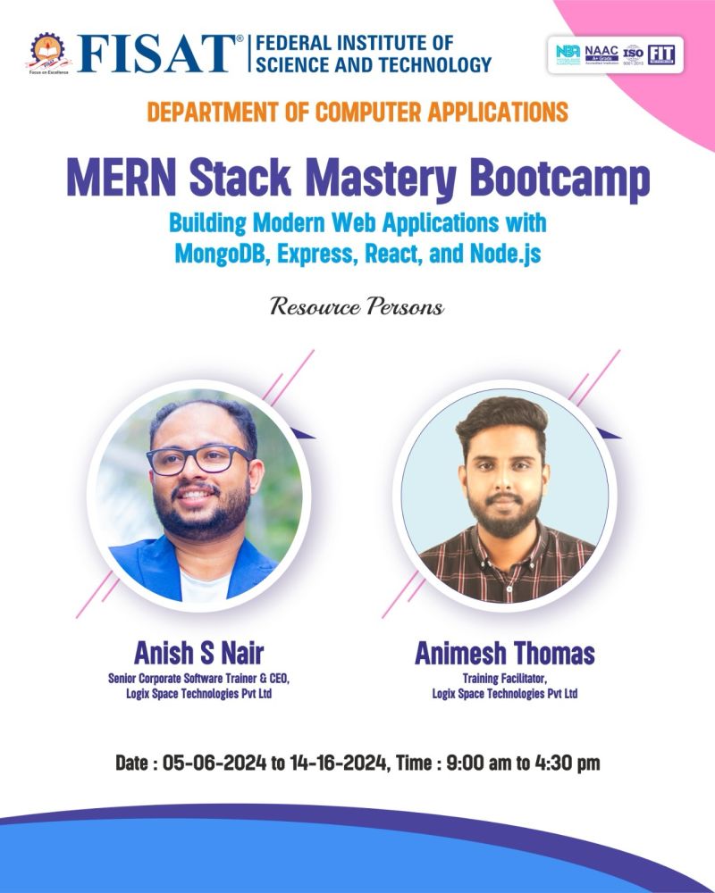 ANISH S NAIR on LinkedIn: #fisat #mernstack #codingbootcamp # ... ANISH S NAIR on LinkedIn: #fisat #mernstack #codingbootcamp # ...