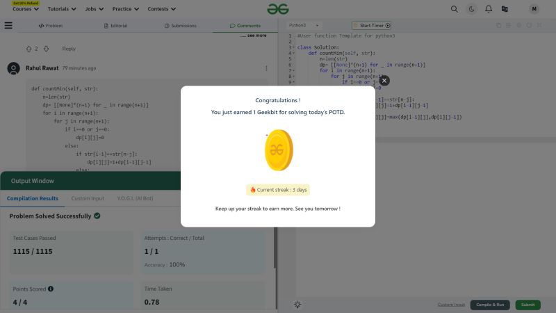 Mohit Soni on LinkedIn: #geekstreak2024 #codingchallenge #30daysofcode ... Mohit Soni on LinkedIn: #geekstreak2024 #codingchallenge #30daysofcode ...