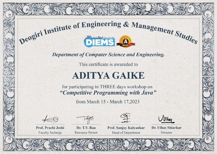 Aditya Gaike on LinkedIn: #competitiveprogramming #java #opportunity Aditya Gaike on LinkedIn: #competitiveprogramming #java #opportunity