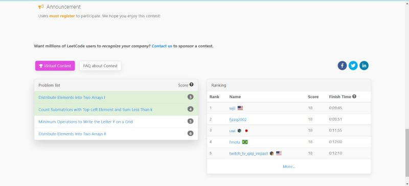 Ashok Reddy Cheluri on LinkedIn: #leetcode #weeklycodingcontest # ... Ashok Reddy Cheluri on LinkedIn: #leetcode #weeklycodingcontest # ...