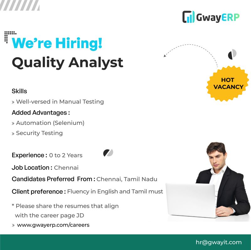 GwayERP on LinkedIn: #qa #softwaretesting #qualityassurance # ... GwayERP on LinkedIn: #qa #softwaretesting #qualityassurance # ...
