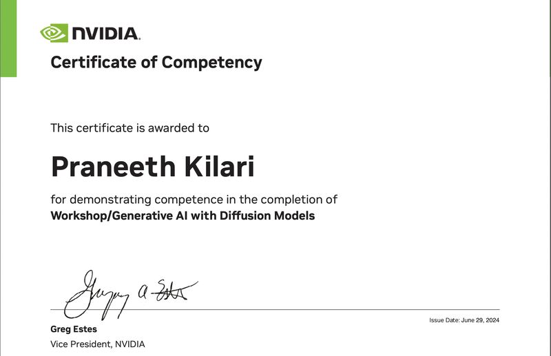 Praneeth Kilari on LinkedIn: #generativeai #diffusionmodels #nvidia # ... Praneeth Kilari on LinkedIn: #generativeai #diffusionmodels #nvidia # ...