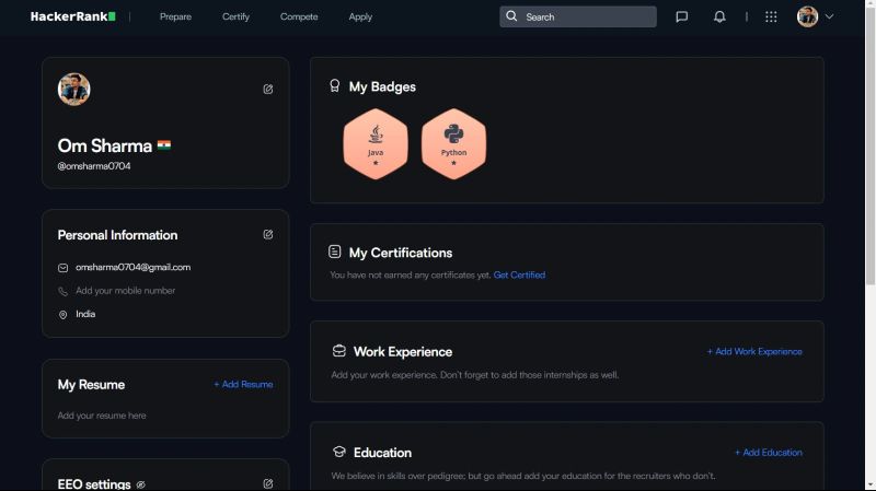 Om Sharma on LinkedIn: #hackerrank #coding #programming # ... Om Sharma on LinkedIn: #hackerrank #coding #programming # ...