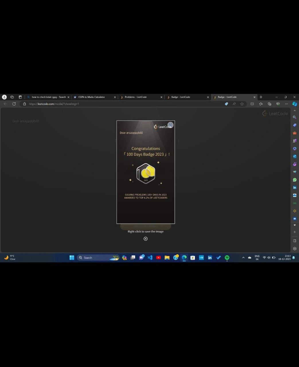Completed 100+ LeetCode problems | Arshdeep singh posted on the topic ... Completed 100+ LeetCode problems | Arshdeep singh posted on the topic ...