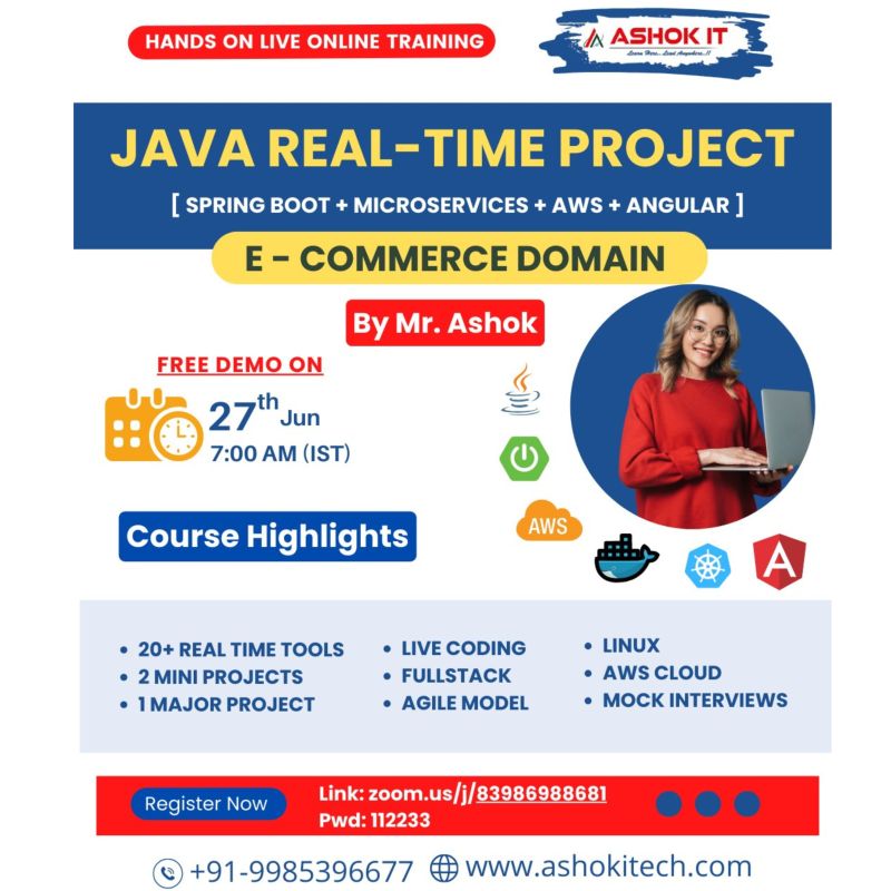 Ashok IT on LinkedIn: 🔥 Java Real-Time Project - Development 📌 Project ... Ashok IT on LinkedIn: 🔥 Java Real-Time Project - Development 📌 Project ...