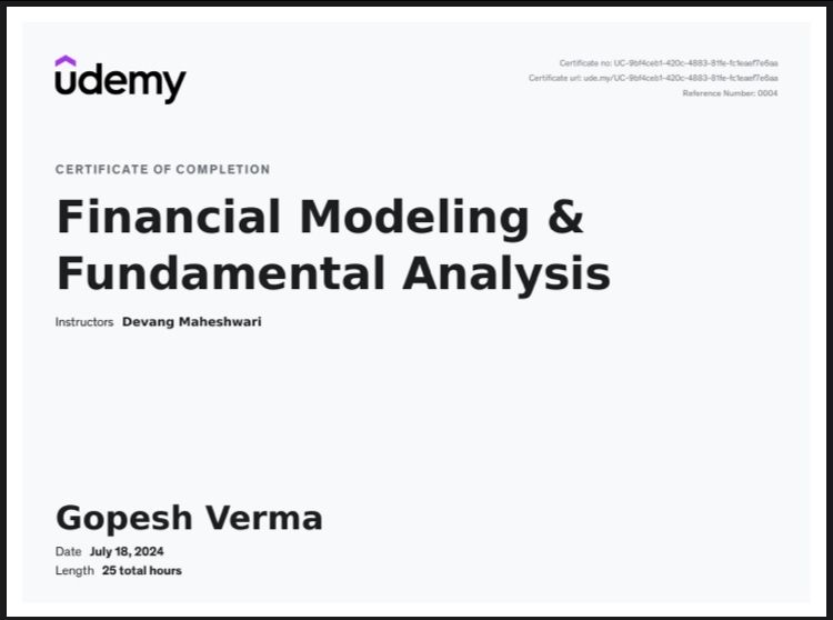 Gopesh Verma on LinkedIn: #financialmodelling #fundamentalanalysis # ... Gopesh Verma on LinkedIn: #financialmodelling #fundamentalanalysis # ...