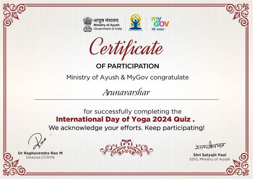 Aruna Varsha R on LinkedIn: #yogaday #wellness #mindfulness #yoga #mygov Aruna Varsha R on LinkedIn: #yogaday #wellness #mindfulness #yoga #mygov