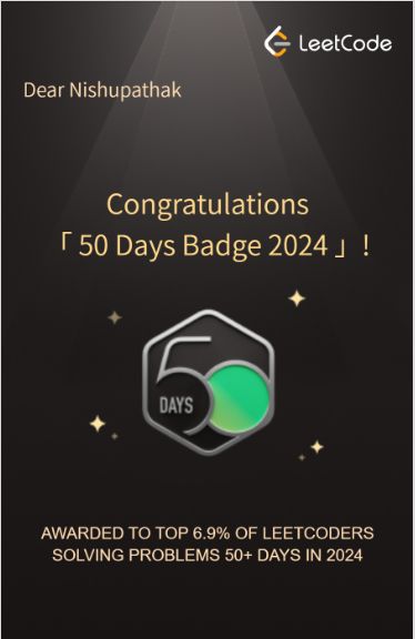 Nishu Pathak on LinkedIn: #codingjourney #leetcode #dsa #100daysofcode ... Nishu Pathak on LinkedIn: #codingjourney #leetcode #dsa #100daysofcode ...