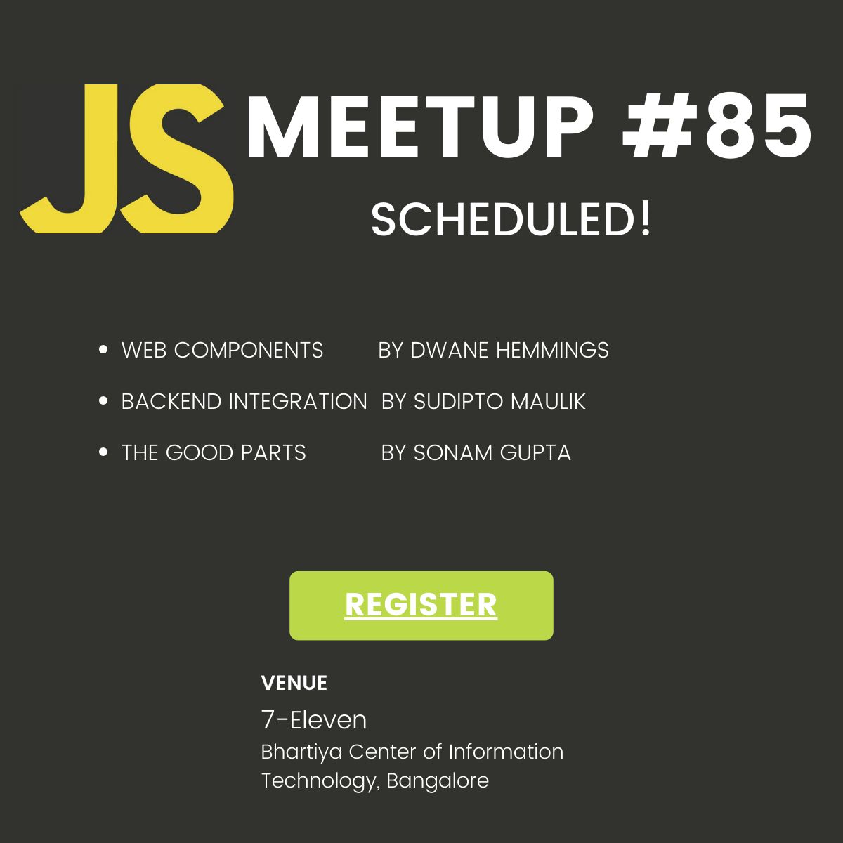 Janardan Revuru on LinkedIn: #javascriptmeetup #javascript # ... Janardan Revuru on LinkedIn: #javascriptmeetup #javascript # ...
