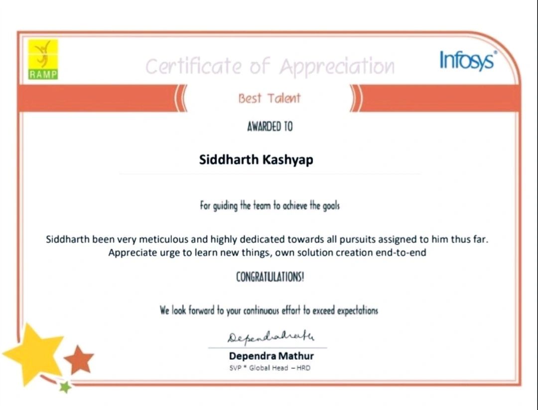 Siddharth Kashyap on LinkedIn: I am excited to announce that I have ... Siddharth Kashyap on LinkedIn: I am excited to announce that I have ...