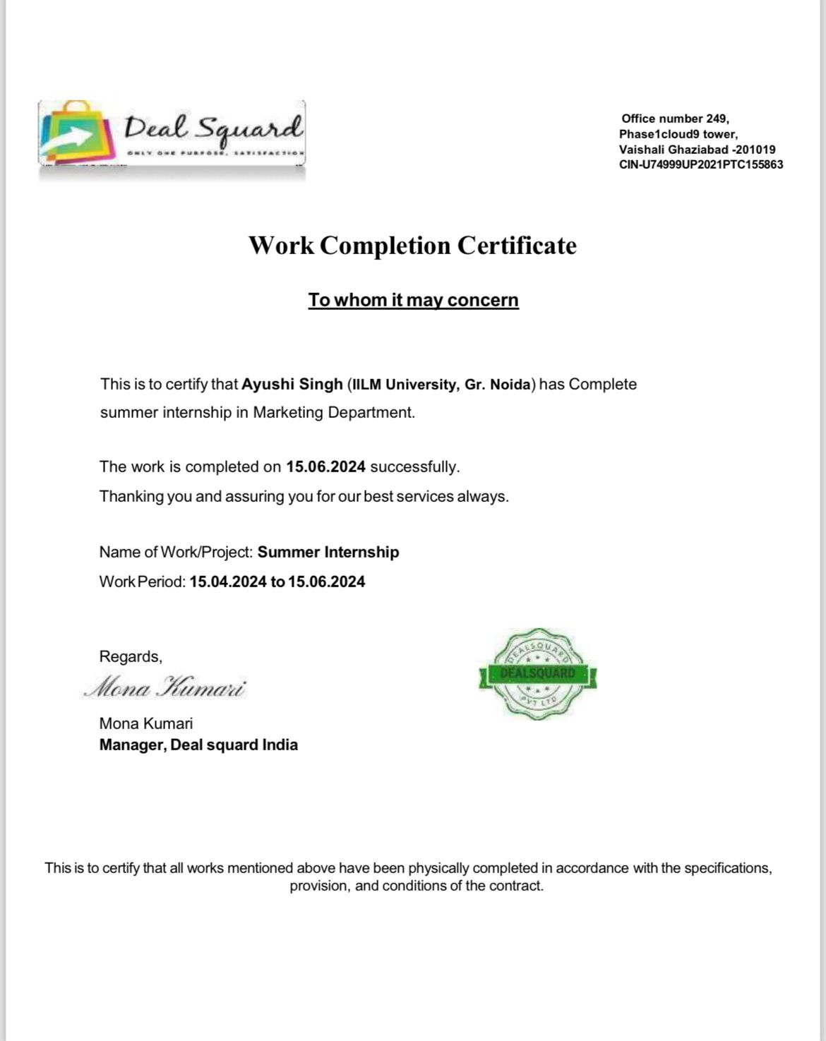 Ayushi Singh on LinkedIn: Excited to Announce I’ve successfully ... Ayushi Singh on LinkedIn: Excited to Announce I’ve successfully ...