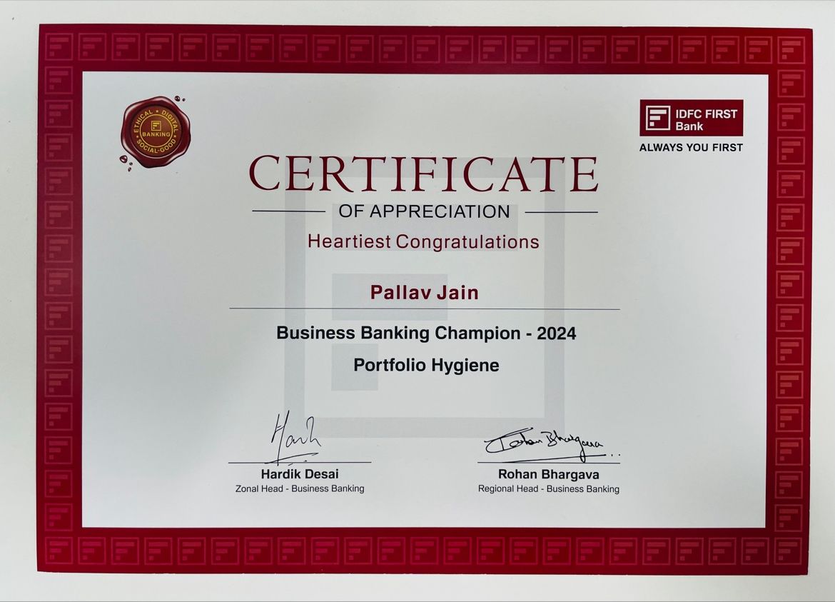 PALLAV JAIN on LinkedIn: #portfolio #champion #wc #businessbanking PALLAV JAIN on LinkedIn: #portfolio #champion #wc #businessbanking