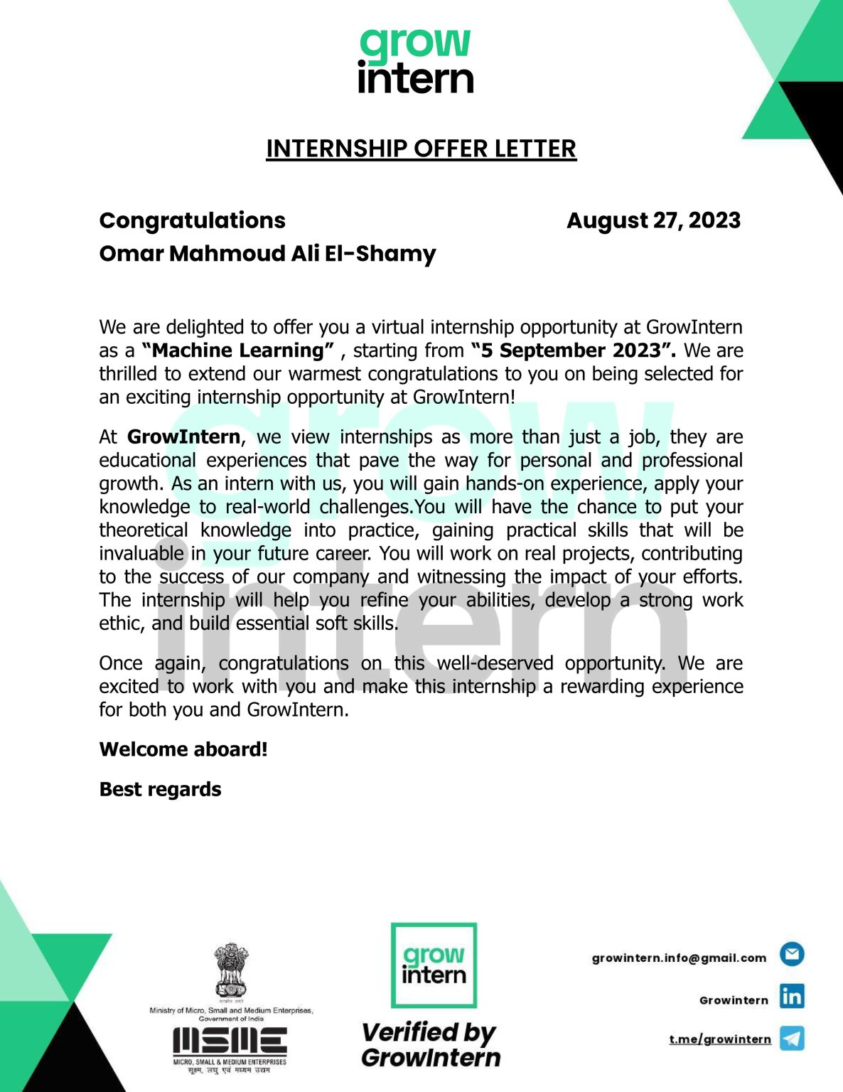 Omar El-Shamy on LinkedIn: I am delighted to share a that I have been ... Omar El-Shamy on LinkedIn: I am delighted to share a that I have been ...