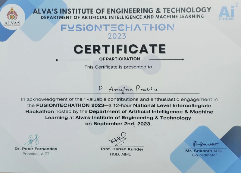 P Anujna Prabhu on LinkedIn: #fusiontechathon #ai #machinelearning # ... P Anujna Prabhu on LinkedIn: #fusiontechathon #ai #machinelearning # ...