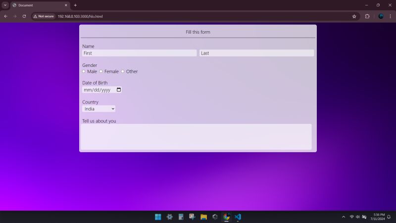 Mayank Kashyap on LinkedIn: A sleek form page built using HTML and CSS! 🖥️ Mayank Kashyap on LinkedIn: A sleek form page built using HTML and CSS! 🖥️