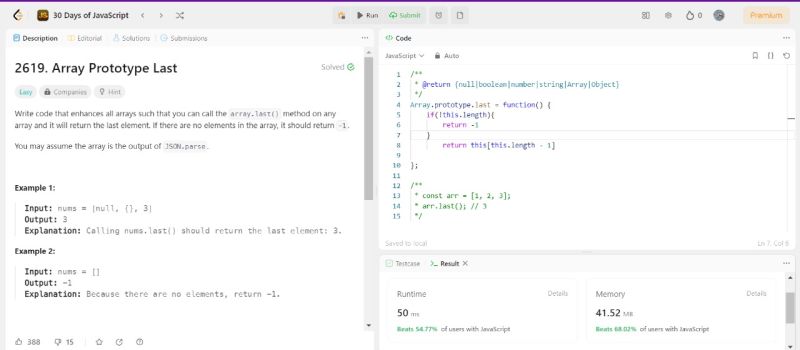 Challenge: Implementing Array Prototype Last (ID: 2619) | Shashank ... Challenge: Implementing Array Prototype Last (ID: 2619) | Shashank ...