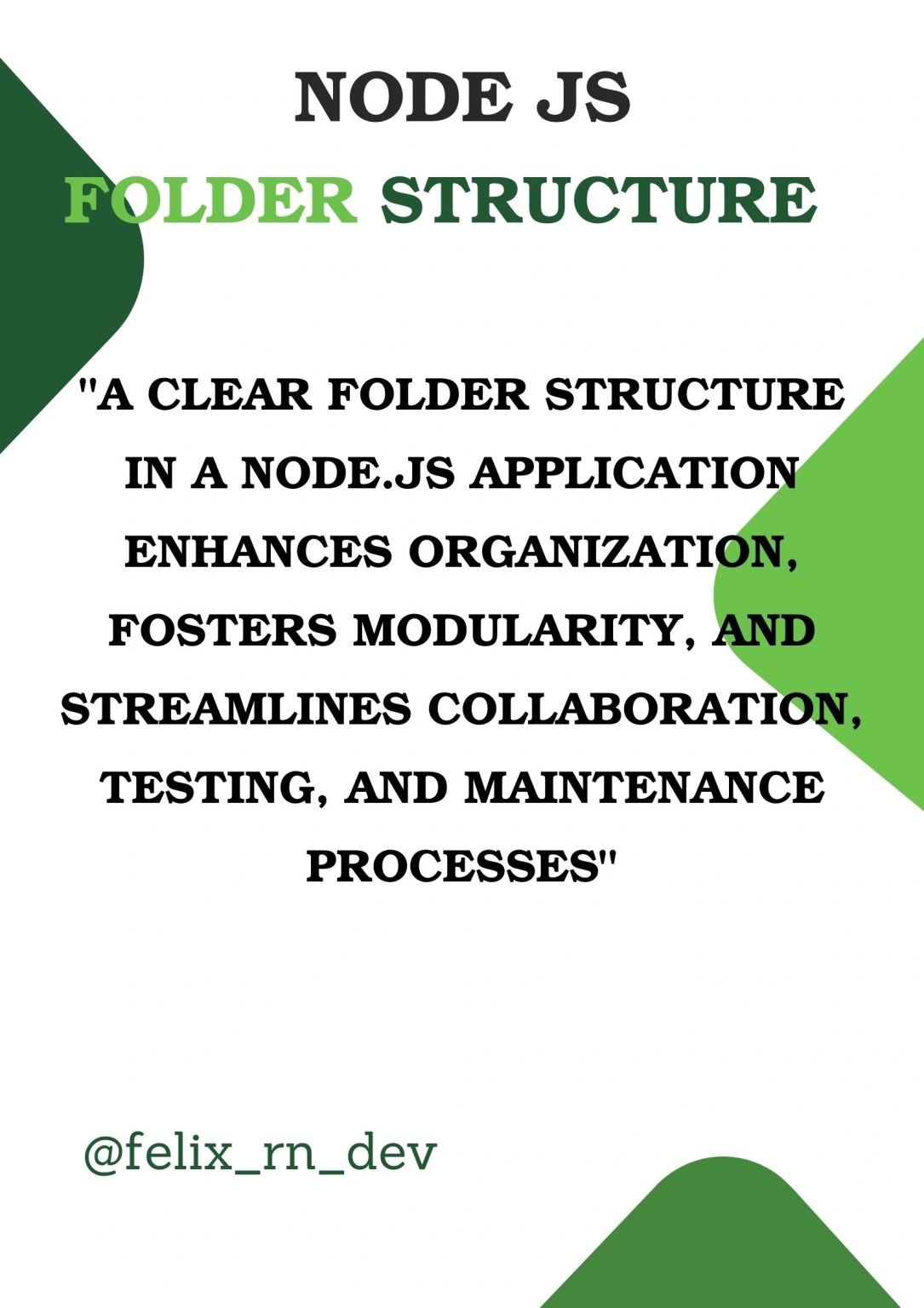 Felix Varun on LinkedIn: #nodejs #folderstructure #developmenttips Felix Varun on LinkedIn: #nodejs #folderstructure #developmenttips