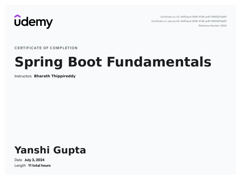 Yanshi Gupta on LinkedIn: #springboot #corejava #maven #junit #mockito ... Yanshi Gupta on LinkedIn: #springboot #corejava #maven #junit #mockito ...