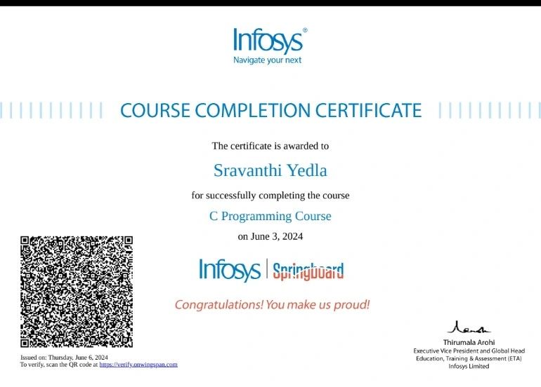 Sravanthi Yedla on LinkedIn: Hello connections📢 I am thrilled to share ... Sravanthi Yedla on LinkedIn: Hello connections📢 I am thrilled to share ...
