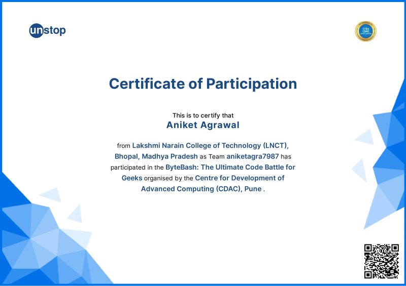 Aniket Agrawal on LinkedIn: #bytebash #codingchallenge #cdacpune # ... Aniket Agrawal on LinkedIn: #bytebash #codingchallenge #cdacpune # ...