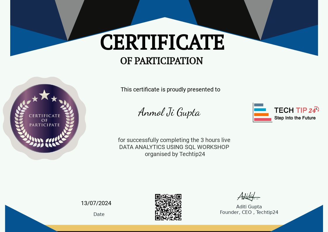 Anmol Ji Gupta on LinkedIn: #dataanalytics #sql #businessanalytics # ... Anmol Ji Gupta on LinkedIn: #dataanalytics #sql #businessanalytics # ...