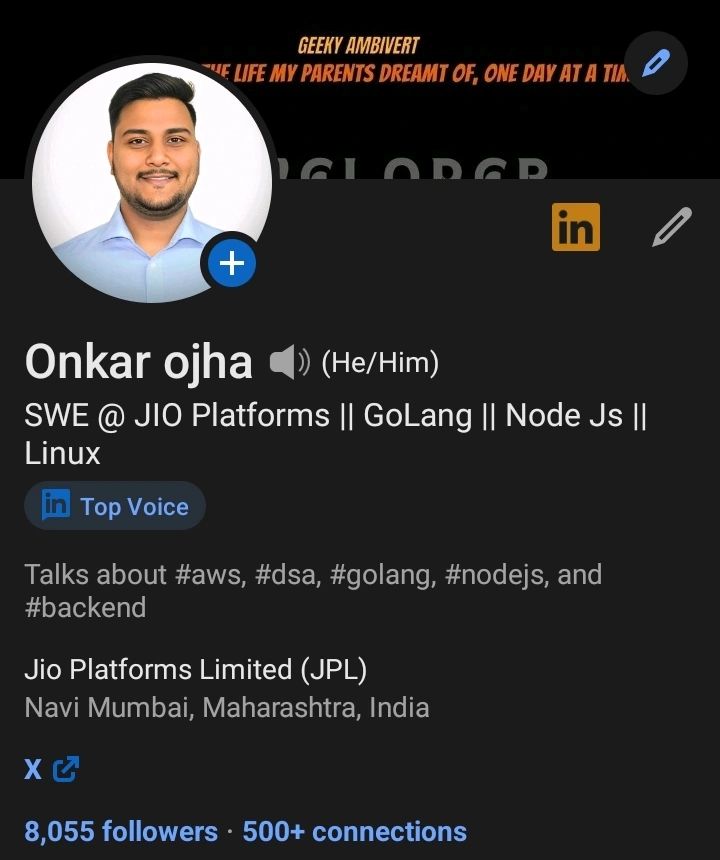 Onkar ojha on LinkedIn: #connections #linkedincommunity #jobs #freshersjobs Onkar ojha on LinkedIn: #connections #linkedincommunity #jobs #freshersjobs