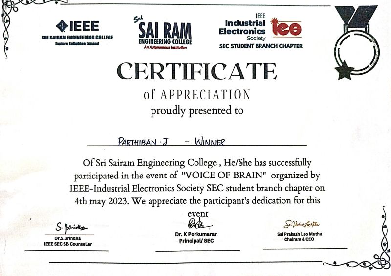 Parthiban Jegan on LinkedIn: Hello Connection, Happy to share my ... Parthiban Jegan on LinkedIn: Hello Connection, Happy to share my ...