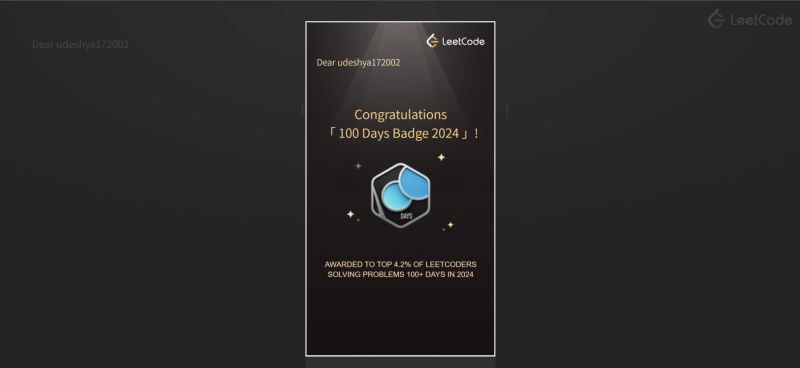 Udeshya Sharma on LinkedIn: #100daysofcode #leetcode #codingjourney # ... Udeshya Sharma on LinkedIn: #100daysofcode #leetcode #codingjourney # ...