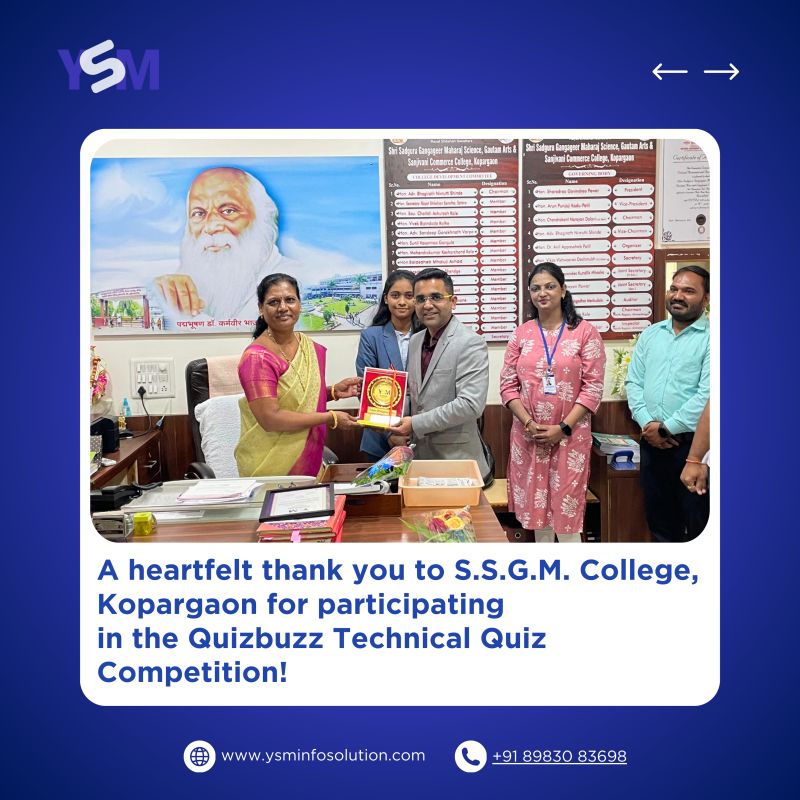 YSM Info Solution on LinkedIn: #quizbuzz #collaboration #success #thankyou YSM Info Solution on LinkedIn: #quizbuzz #collaboration #success #thankyou