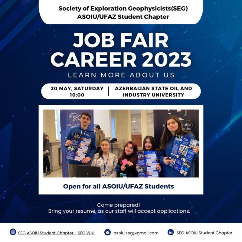 SEG ASOIU Student Chapter on LinkedIn: #seg #segasoiu #career #careerfair SEG ASOIU Student Chapter on LinkedIn: #seg #segasoiu #career #careerfair