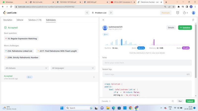 SUSHMA K on LinkedIn: #day19 #100daysofcodechallenge #leetcode #like # ... SUSHMA K on LinkedIn: #day19 #100daysofcodechallenge #leetcode #like # ...