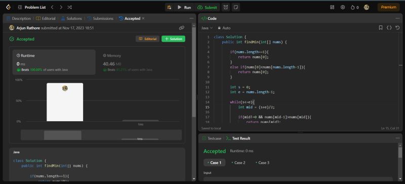 Leetcode: 153 for Rotated Sorted Array | Arjun Rathore posted on the ... Leetcode: 153 for Rotated Sorted Array | Arjun Rathore posted on the ...