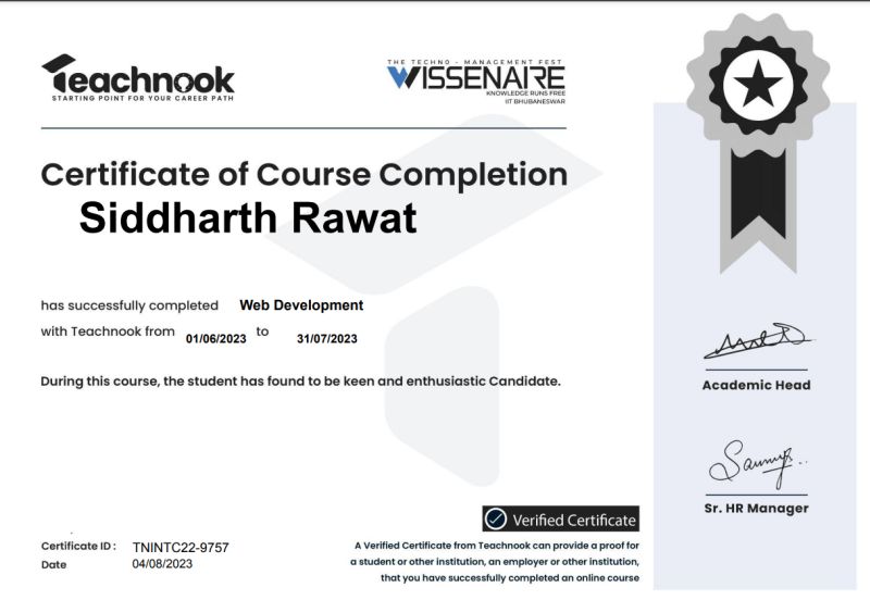 Siddharth Rawat on LinkedIn: Siddharth Rawat's successful completion of ... Siddharth Rawat on LinkedIn: Siddharth Rawat's successful completion of ...
