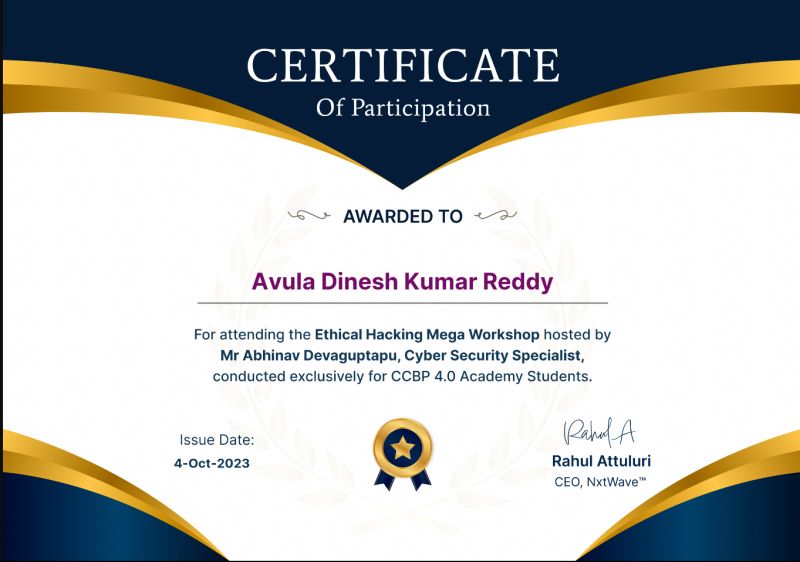 Dineshkumarreddy Avula on LinkedIn: #ccbp #ccbpian #nxtwave # ... Dineshkumarreddy Avula on LinkedIn: #ccbp #ccbpian #nxtwave # ...